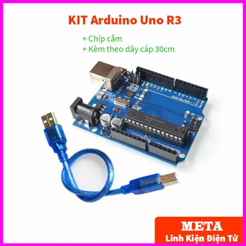 KIT Arduino Uno R3 Atmega 328P Chíp Cắm Có Kèm Dây Cáp | Shopee Việt Nam