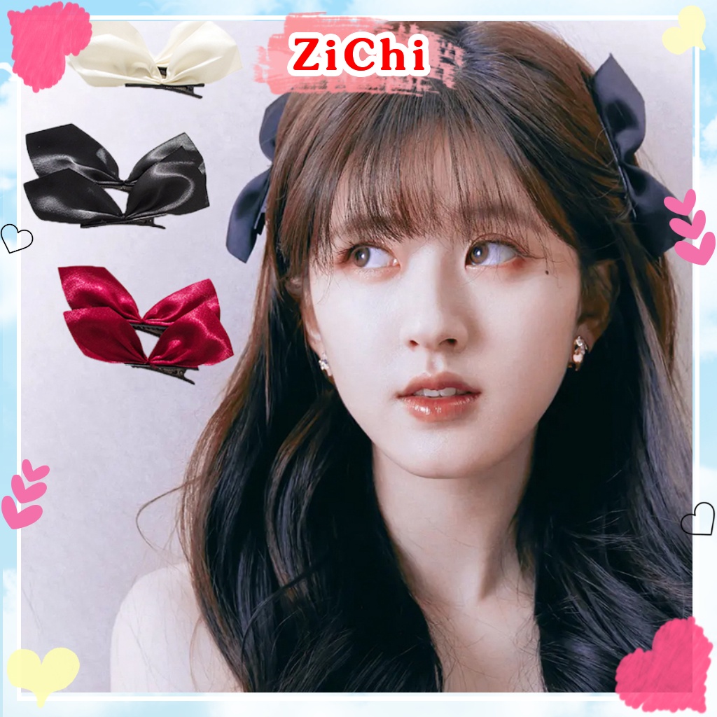 Kẹp tóc nơ xinh xắn dễ thương, kẹp nơ Triệu Lộ Tư cute dành cho nữ ZICHI NO16 | Shopee Việt Nam