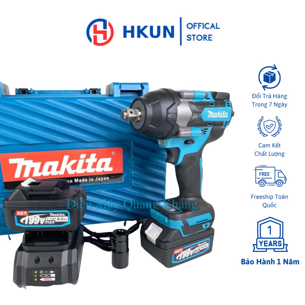 Máy siết bulong Makita Lực siết 880N.m đầu đặc động cơ không chổi than | Shopee Việt Nam