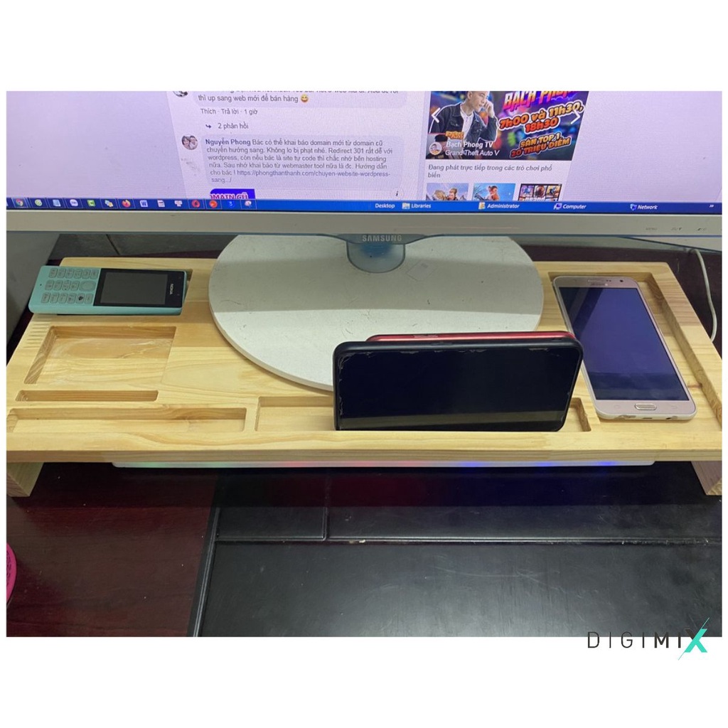 Digimix - Kệ Kê Màn Hình Máy Tính, Kê iMac, Laptop Bằng Gỗ Tự Nhiên | Shopee Việt Nam