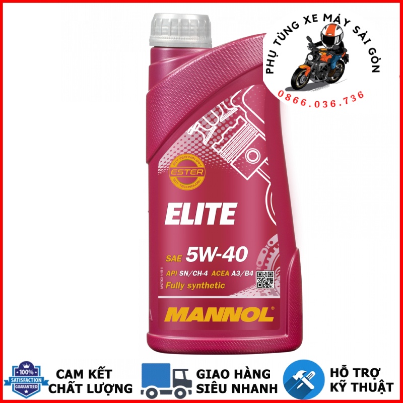 Nhớt tổng hợp Mannol 7903 Elite 5W40 dành cho xe máy, ôtô - Nhập khẩu ...