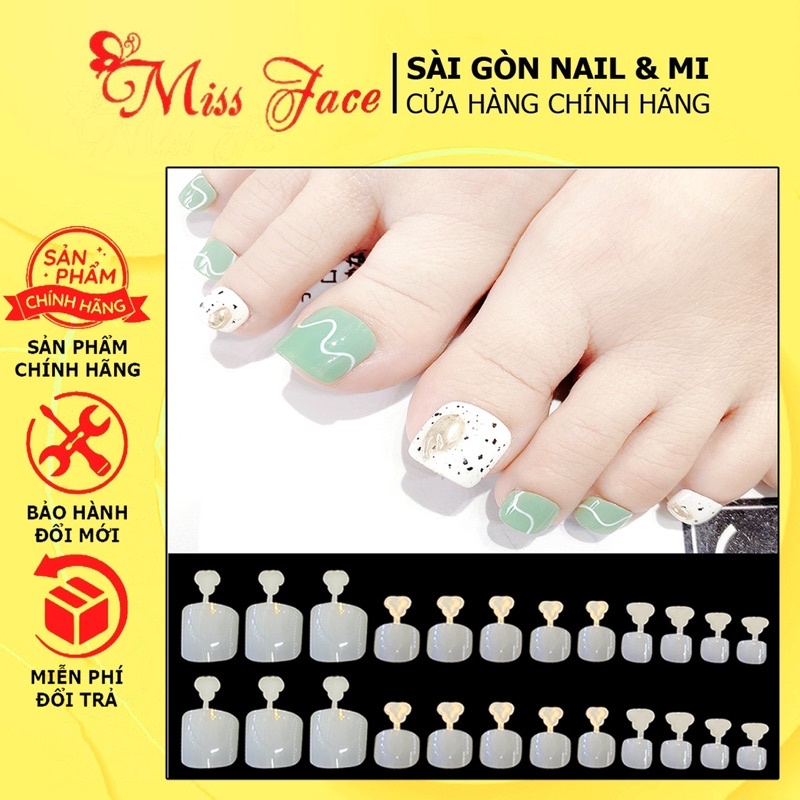 [Hàng Loại 1] Móng up chân form ngắn - móng dán chân chuyên dụng - Móng ...