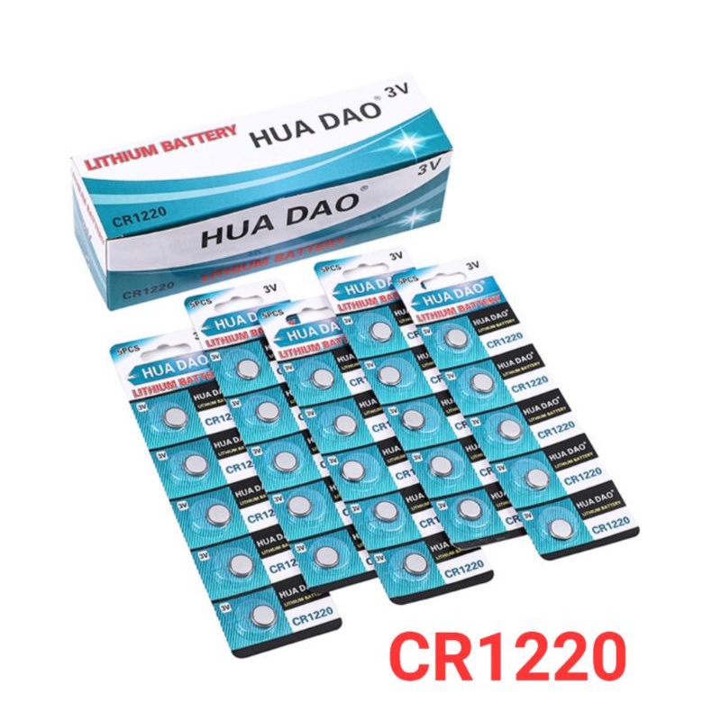 Pin CR1220 Lithium 3V Chính Hãng HUADAO - Vỉ 5 Viên | Shopee Việt Nam