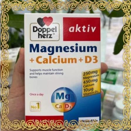 [TPCN NHẬP KHẨU] Viên uống bổ sung Canxi phòng ngừa loãng xương Doppelherz Magnesium + Calcium ...