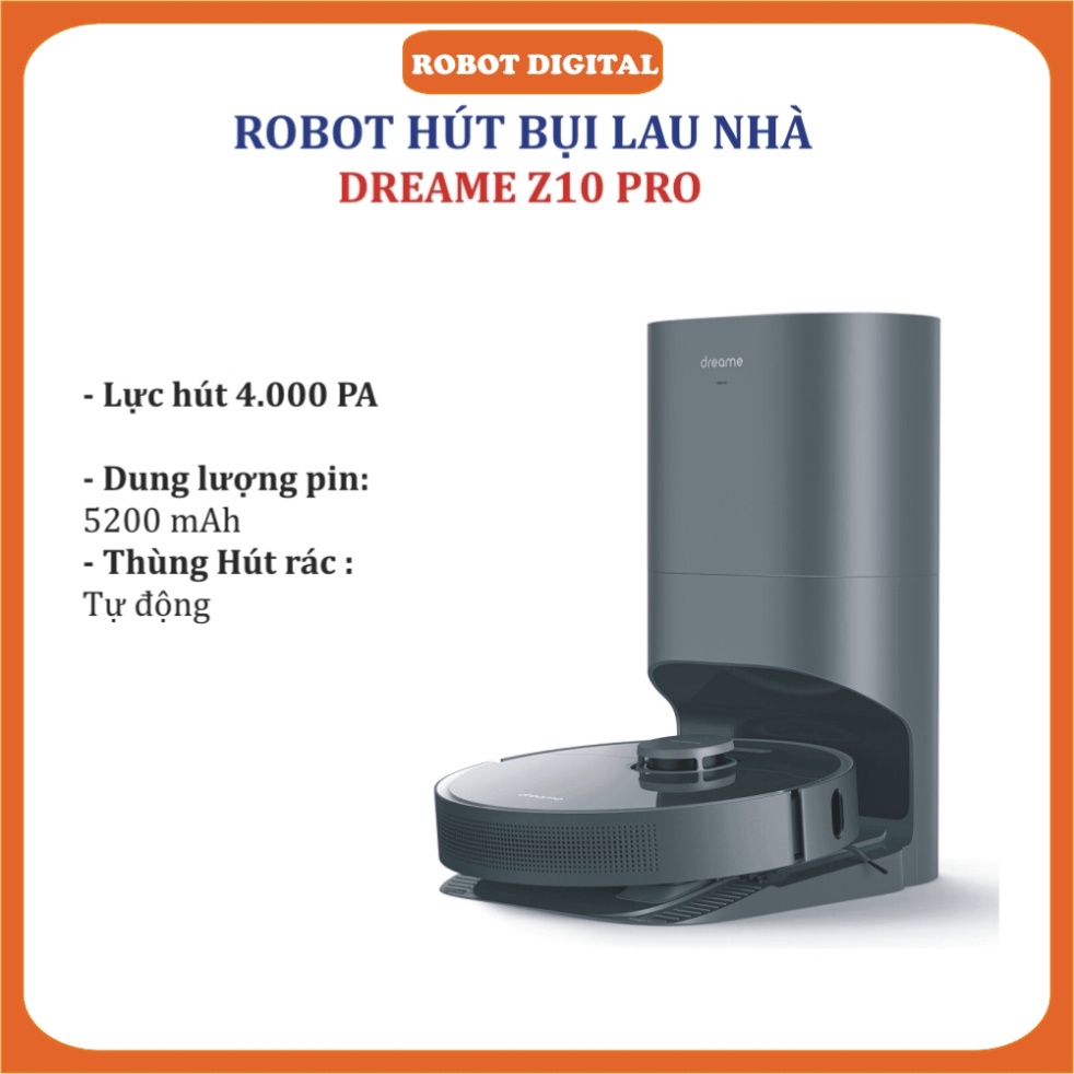 ROBOT Hút bụi lau nhà Xiaomi Dreame Z10 Pro –Lực Hút 4000 Pa- Chính Hãng / | Shopee Việt Nam