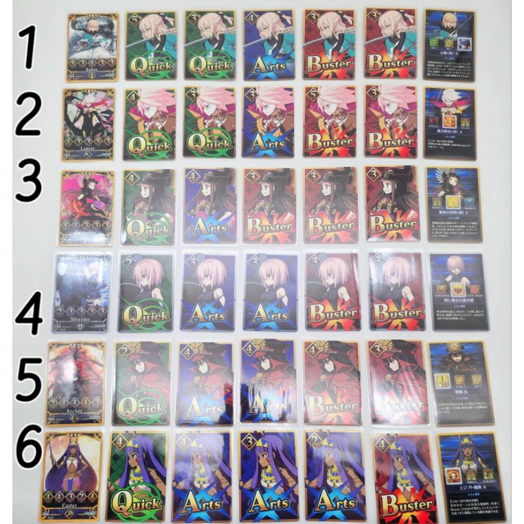 Thẻ bài bo góc Fate FGOP Arcade Project 41, chính hãng Type Moon ...