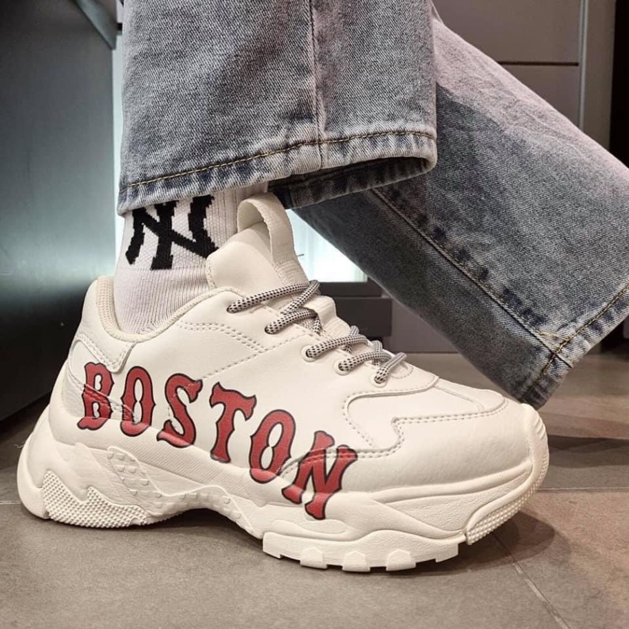 Giày MLB boston, Giày thể thao nam nữ MLB boston đế độn bản cao cấp ...