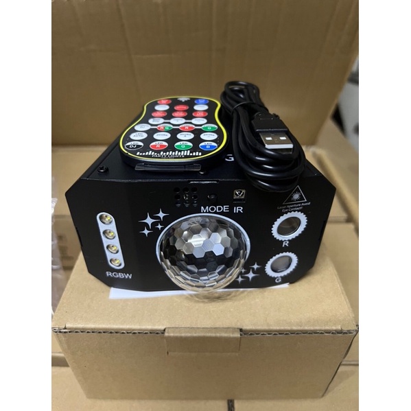 Đèn Led Laze 3D Sân Khấu 5 Mắt. Đèn Laser 3D Xoay Chiều. | Shopee Việt Nam