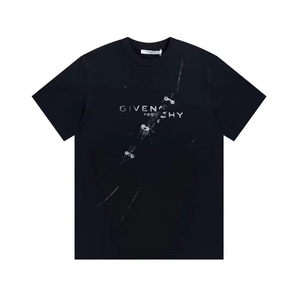 Givenchy Áo Thun cotton Tay Ngắn Cổ Tròn In Chữ Given 2023ss 3d Thời ...