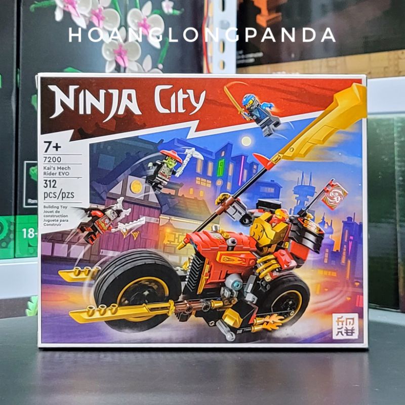 [Ninja] Lắp ráp NINJA CITY 7200 | 71783 Kai's Mech Raider EVO | 312 chi tiết | Shopee Việt Nam
