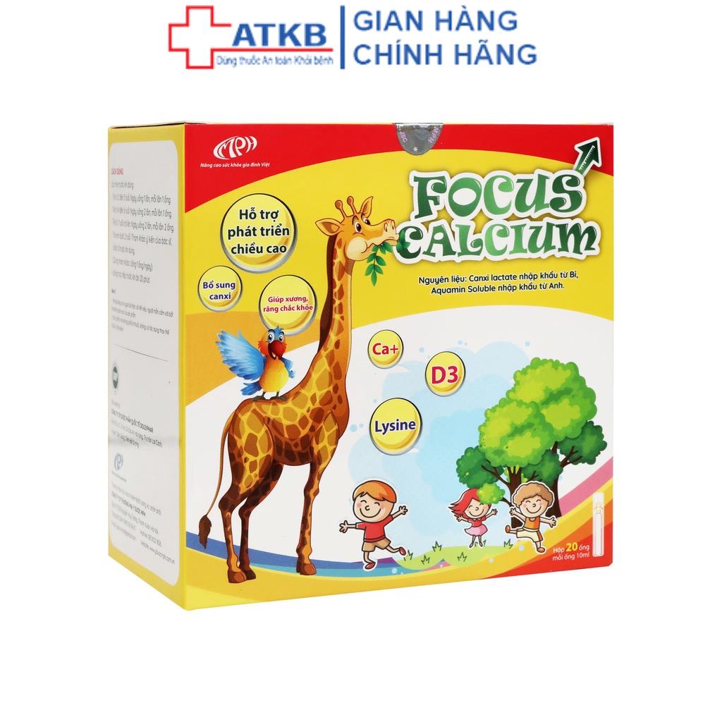 Canxi cho trẻ Focus Calcium - Canxi cho bé dạng nước bổ sung canxi từ ...