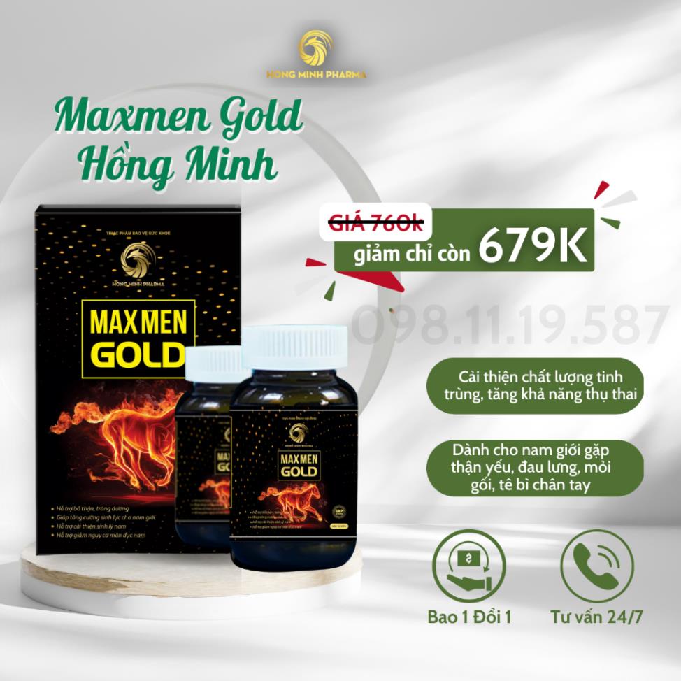 [Tăng cường sinh lý nam] Viên Uống MaxMen Gold 40v chính hãng - Bổ Thận ...