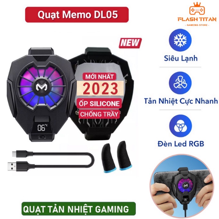 Quạt Tản nhiệt điện thoại MEMO DL05 phiên bản 2023 -Tản nhiệt điện ...