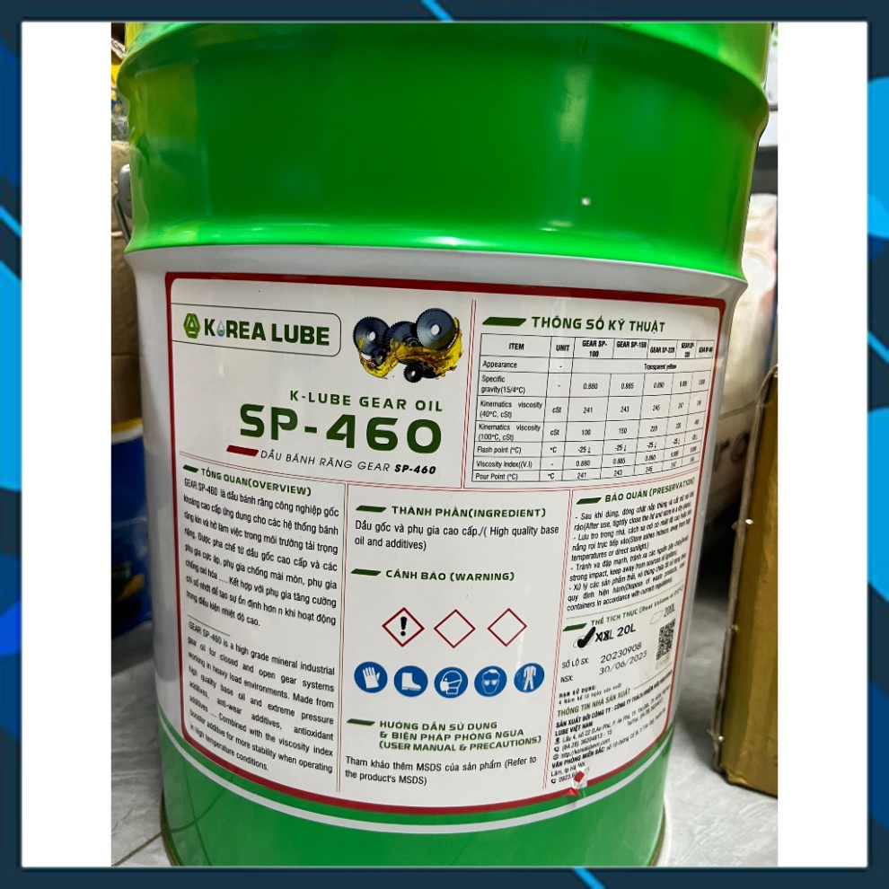 Dầu Bánh Răng K-Lube Gear Oil SP- 460/ Dầu 460 Chính Hãng Hàn Quốc Cao Cấp | Shopee Việt Nam