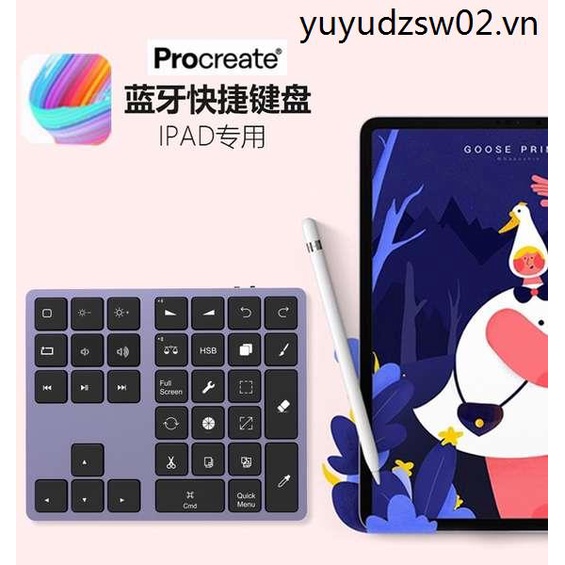 Procreate Bàn Phím bluetooth Không Dây Dạng Tranh Vẽ Nghệ Thuật Có Thể Sạc Lại | Shopee Việt Nam