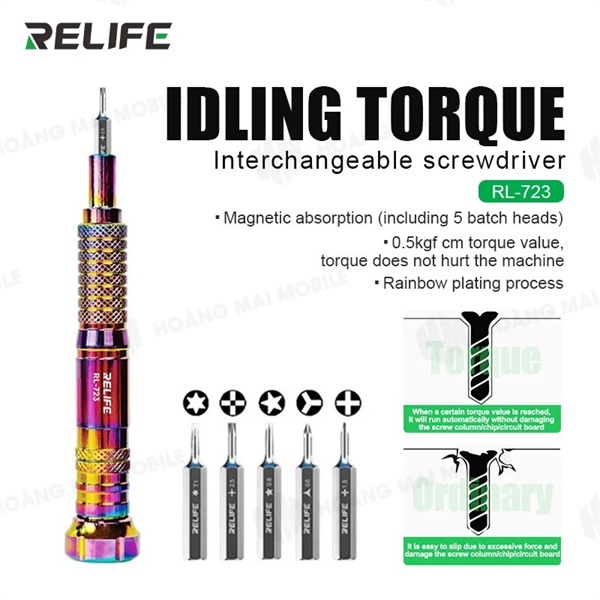 Tô vít lõi trong RELIFE RL-723 gồm 5 mũi (3,4,5,6 cạnh và 2 tầng) | Shopee Việt Nam