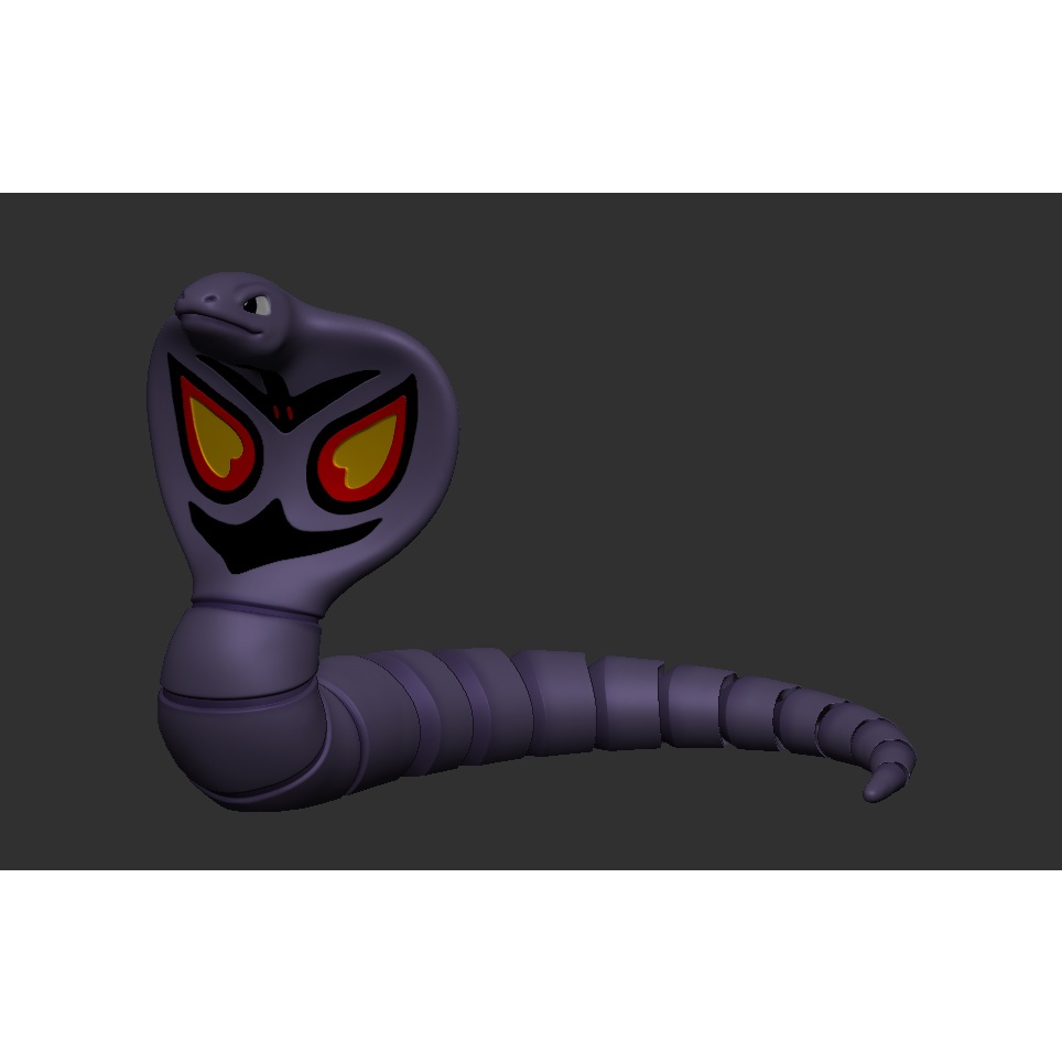 [Màu Ngẫu Nhiên] Pokemon Arbok in 3d có khớp nối di chuyển thay đổi ...