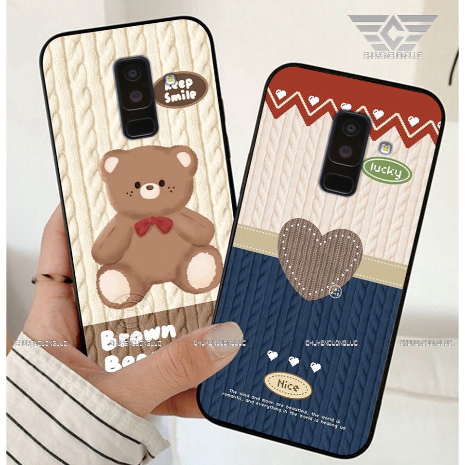 Ốp lưng Samsung a6 2018 / ss a6 plus / ss j8 2018 in hình gấu bear ấm áp 2709 | Shopee Việt Nam