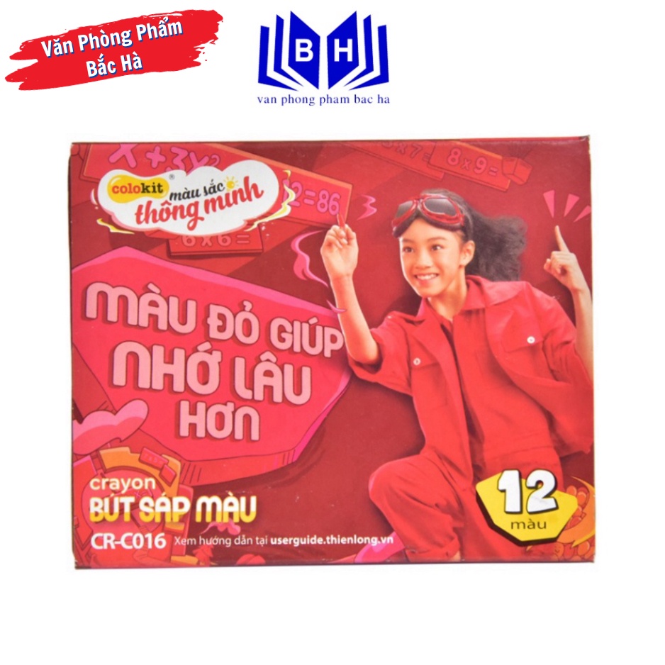 Bút Sáp màu Thiên Long CR-C016 - 12 màu | Shopee Việt Nam