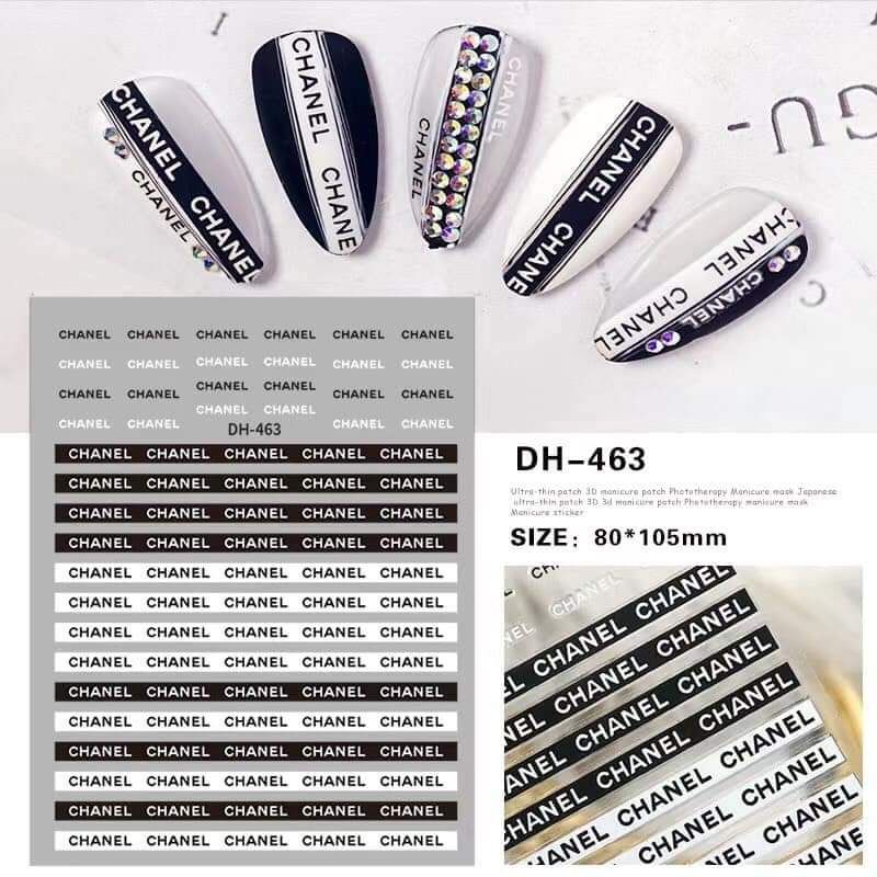 sticker channel chữ channel/ sticker thương hiệu channel chữ mã DH463 ...