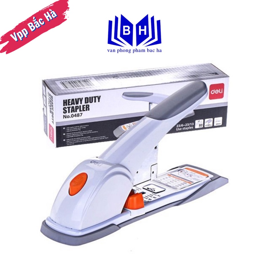 Dập ghim/ Bấm ghim tầm trung dập được 80 tờ Deli E0487 ( 0487 ...