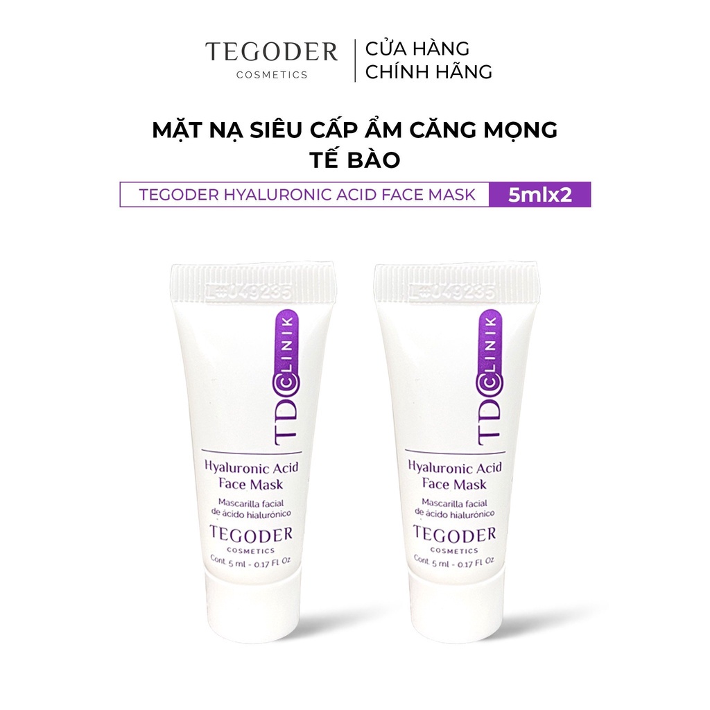 [HB Gift] Bộ đôi mặt nạ siêu cấp ẩm căng mọng tế bào Tegoder Cosmetics HA mask 5MLx2 | Shopee ...