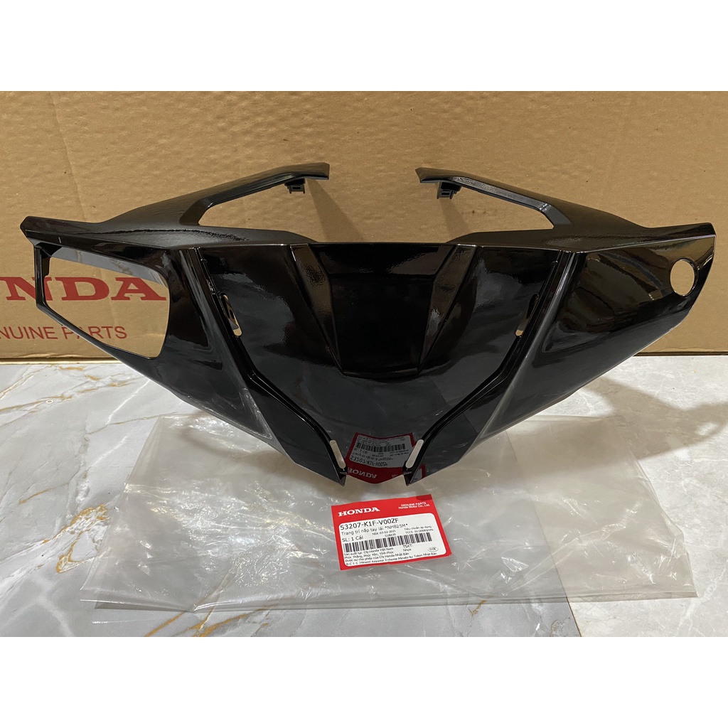 Trang trí nắp tay lái | ốp bàn thờ AIR BLADE 125 (2020-2021) màu Đen ...