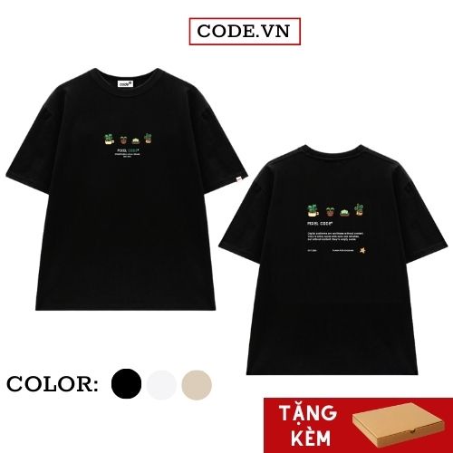 Áo thun local brand bigsize nam nữ CODE VN CACTUS CARTOON áo phông ...