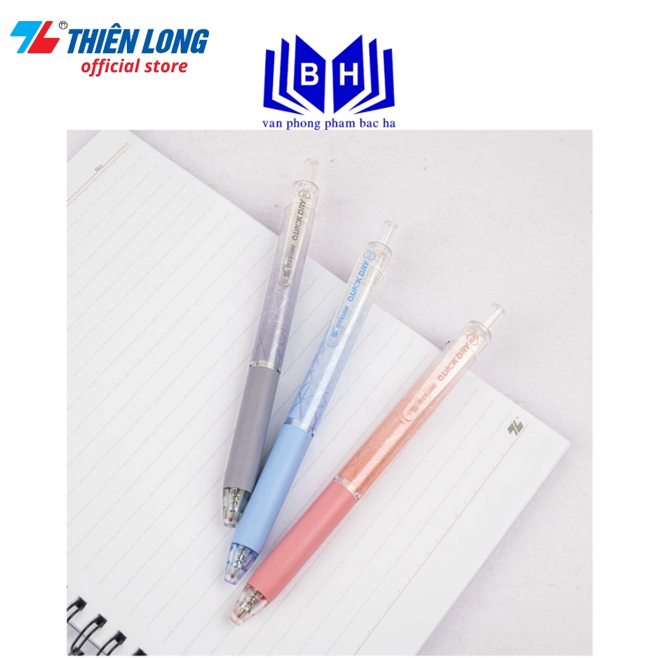 Bút gel Quick Dry Thiên Long GEL-033 ngòi 0.5mm - Mực khô siêu tốc ...