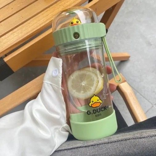 Cốc Uống Nước Hai Trong Một Dung Tích 370ml Hiệu g.duckkids | Shopee Việt Nam