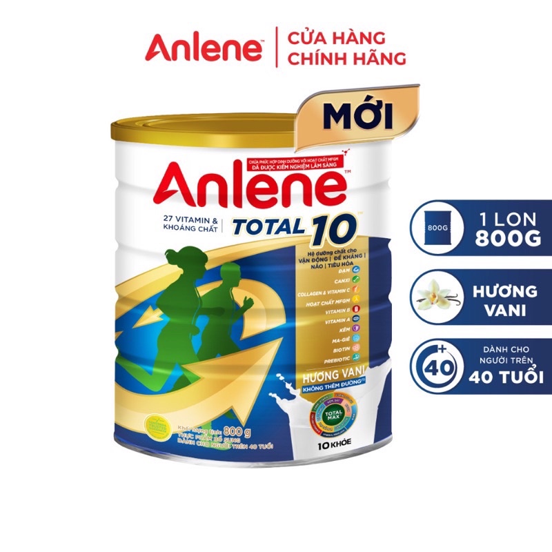 Sữa Anlene Total 10X lon 800g ( móp nhẹ ) | Shopee Việt Nam