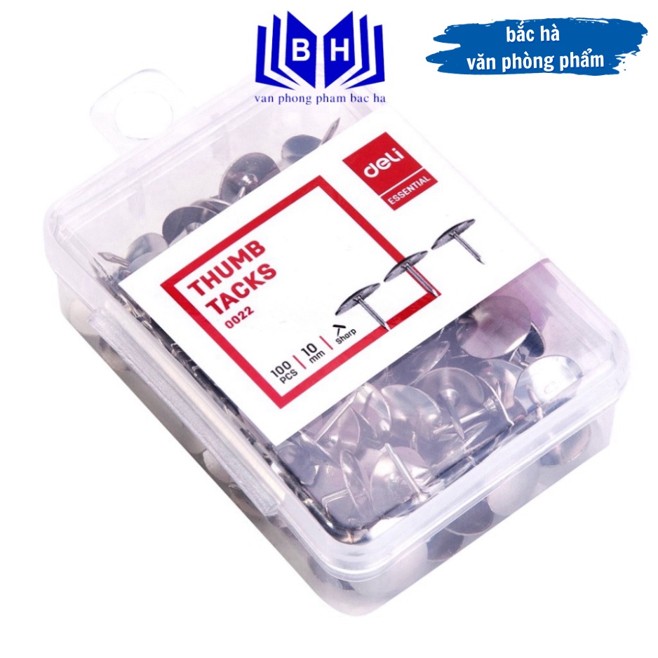 Đinh ghim/ Cây ghim giấy/ Ghim mũ inox Deli - E0022 ( 0022 ) | Shopee ...