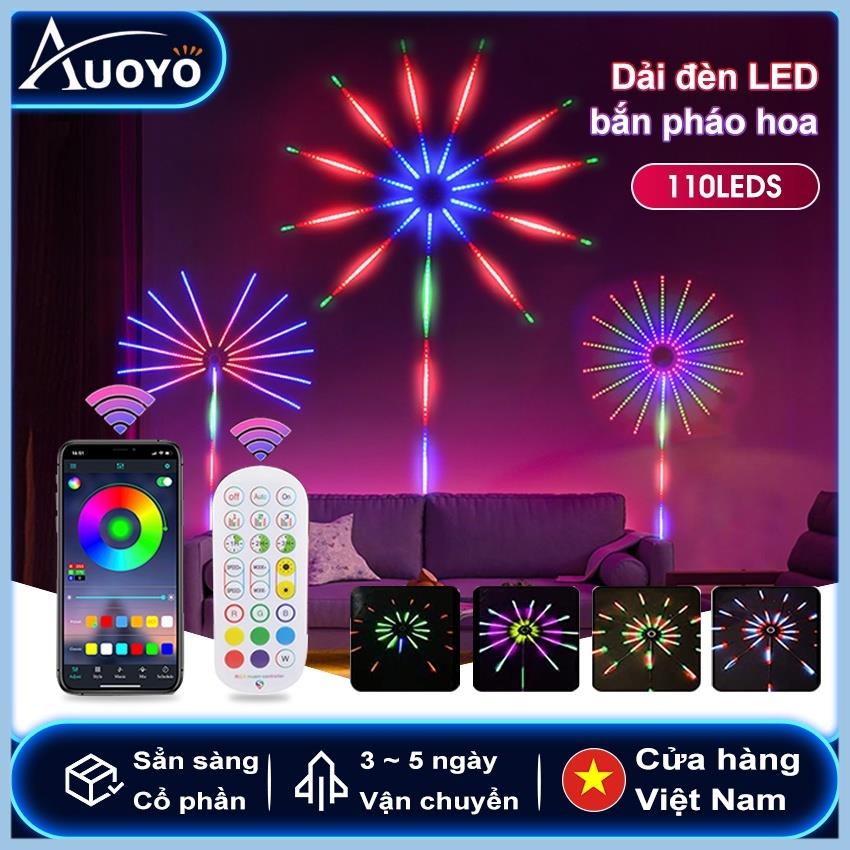 Đèn LED pháo hoa đổi màu Trang Trí Thông Minh USB Bluetooth Khiển Từ Xa Hình Pháo Hoa / Giáng ...