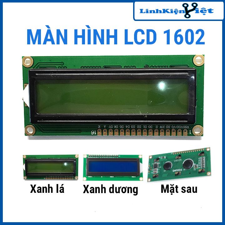 Màn hình LCD 1602 2 màu xanh dương-xanh lá | Shopee Việt Nam