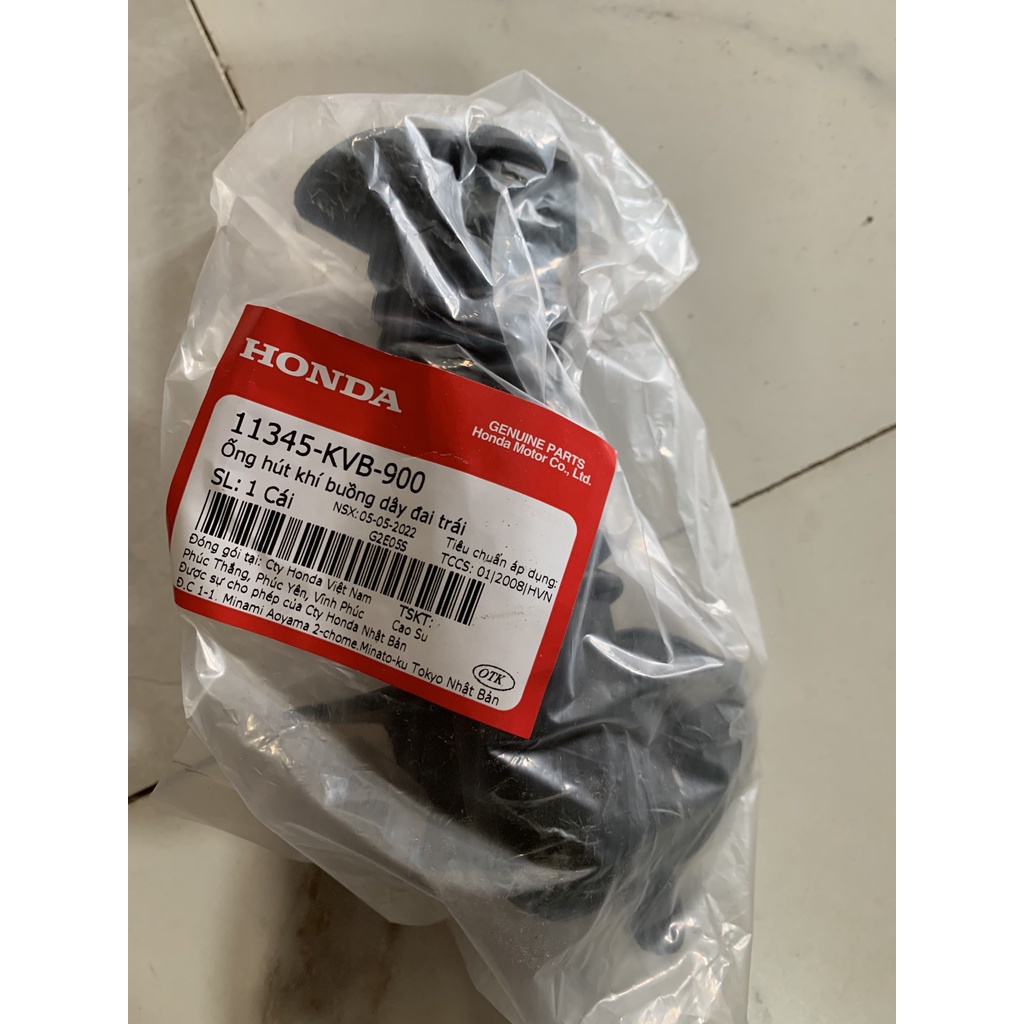 Ống hút khí buồng dây đai trái | Cao su cổ hút CLICK chính hãng Honda ...