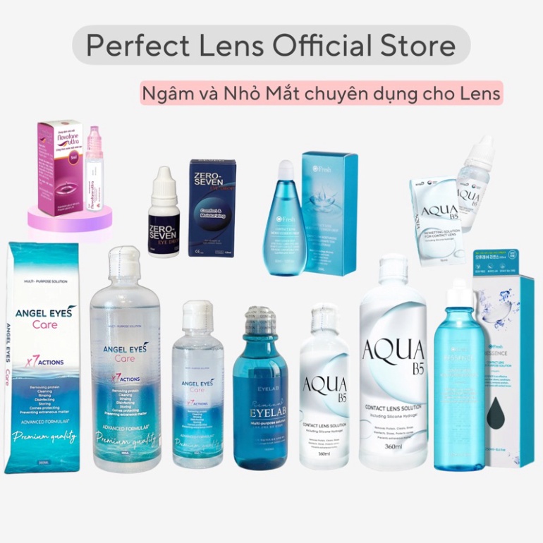 Nước Ngâm và Nhỏ Mắt chuyên dùng cho lens, kính áp tròng Perfect Lens | Shopee Việt Nam