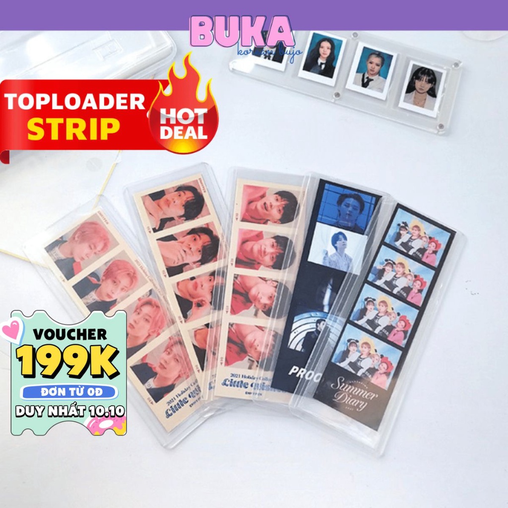 Toploader Strip đựng Bookmark, Photo Strip Có Seal Nhét Ngang để card ...