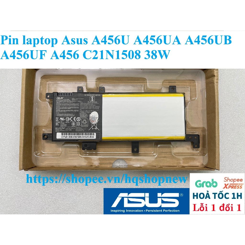 ⚡️[Pin zin] Pin laptop Asus A456U A456UA A456UB A456UF A456 C21N1508 ...