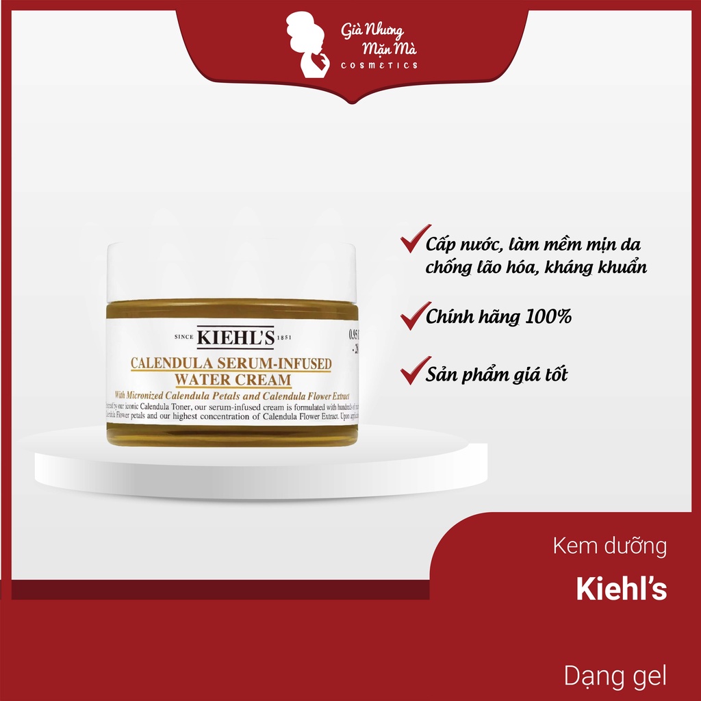 Kem Dưỡng ẩm Hoa Cúc Kiehls Calendula Serum Infused Water Cream