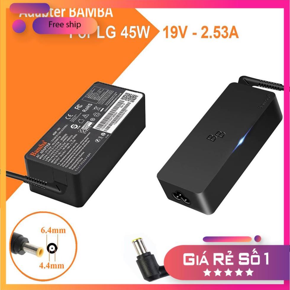 SG Cục Nguồn dùng cho Màn Hình LG 19V – 2.53A (đầu kim) 6.4mm*4.4mm ...