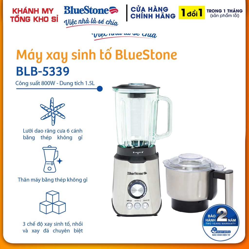Máy xay sinh tố BlueStone BLB-5339 - Hàng Chính Hãng Bảo Hành 24 Tháng | Shopee Việt Nam