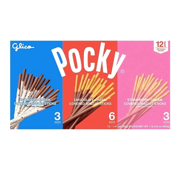 Bánh Que Pocky Mỹ 3 vị socola, dâu tươi và cacao hộp 12 Pack Date 04/2024 | Shopee Việt Nam