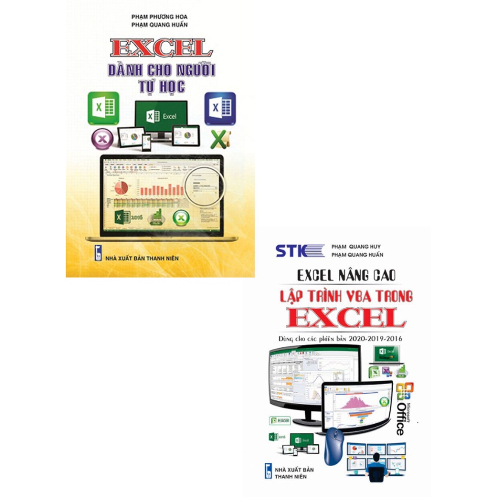Sách - Combo Excel Dành Cho Người Tự Học + Excel Nâng Cao,Lập Trình VBA Trong Excel (Bộ 2 Cuốn ...