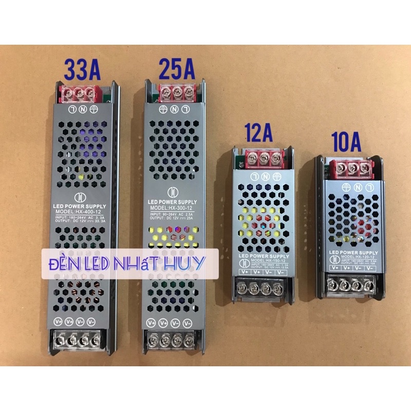 Nguồn tổ ong dẹp 12V 10A, 12A,25A, 33A Loại tốt ,dùng cho đèn Led 12V | Shopee Việt Nam