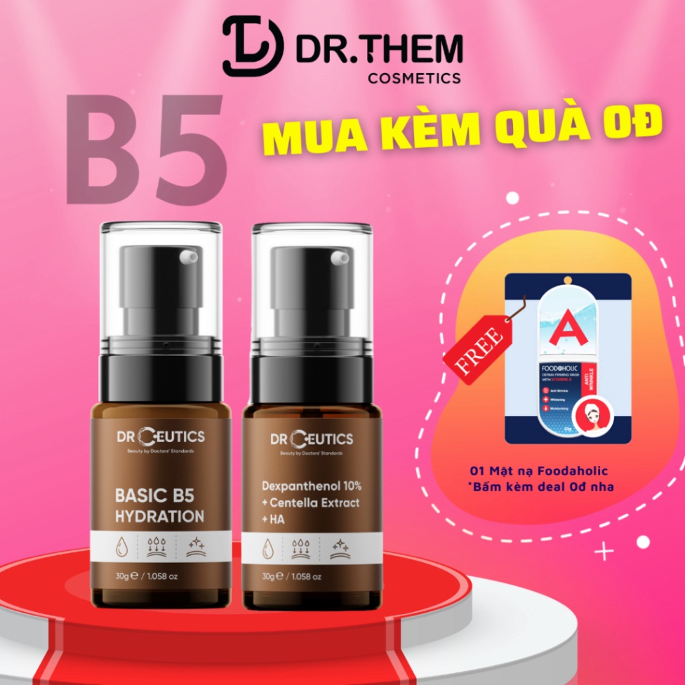 Chính hãng DrCeutics Tinh Chất Serum B5 (Basic / Dexpanthenol 10%) 30g /100g, Cấp Ẩm, Phục Hồi ...