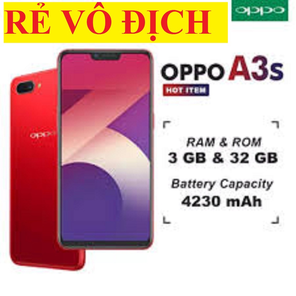 điện thoại Chính Hãng Oppo-A3s ( OppoA3s ) 2sim ram 6G/128G, màn 6 ...