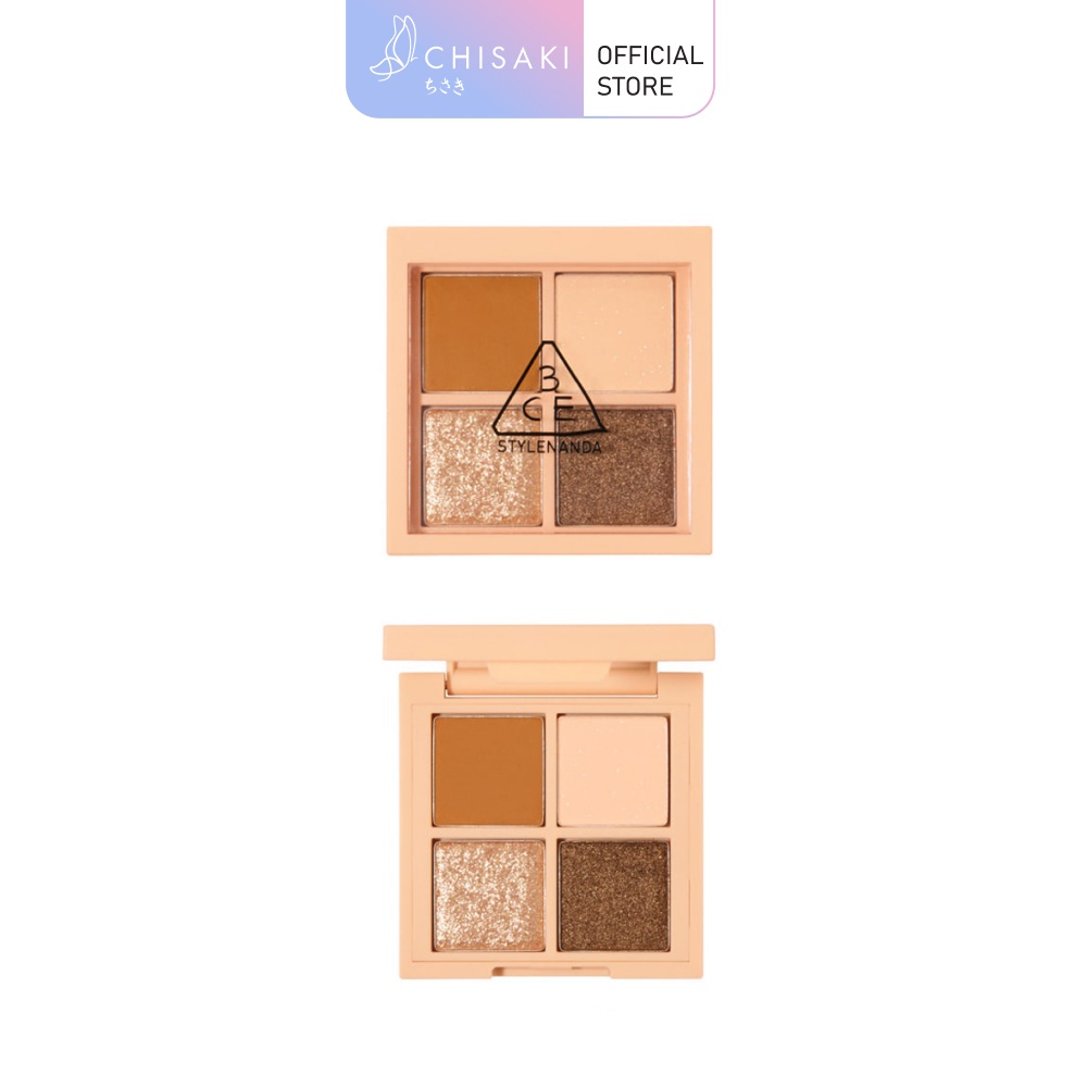 3CE MINI MULTI EYE COLOR PALETTE #ALMOND FUDGE | Shopee Việt Nam