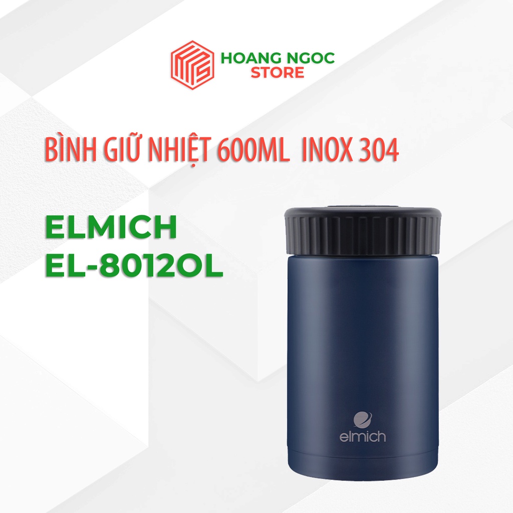 Bình giữ nhiệt inox 304 Elmich EL-8012OL dung tích 600ml | Shopee Việt Nam