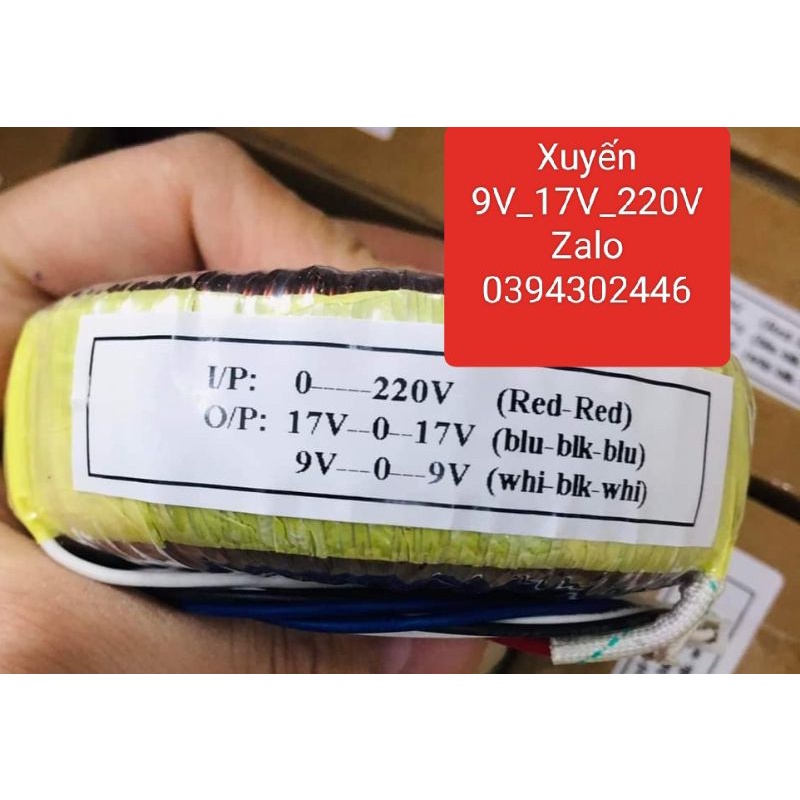 BIẾN ÁP NGUỒN VANG SỐ 13V-14,5v _ 15v _ 16v _ 17v _17,5v _ 18v _19v _ 20,5v Quấn dây đồng 100% ...