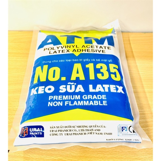 KEO SỮA LATEX ATM NO.1 A135 - KEO DÁN ĐA NĂNG DÁN GỖ CHO NGÀNH MỘC ...